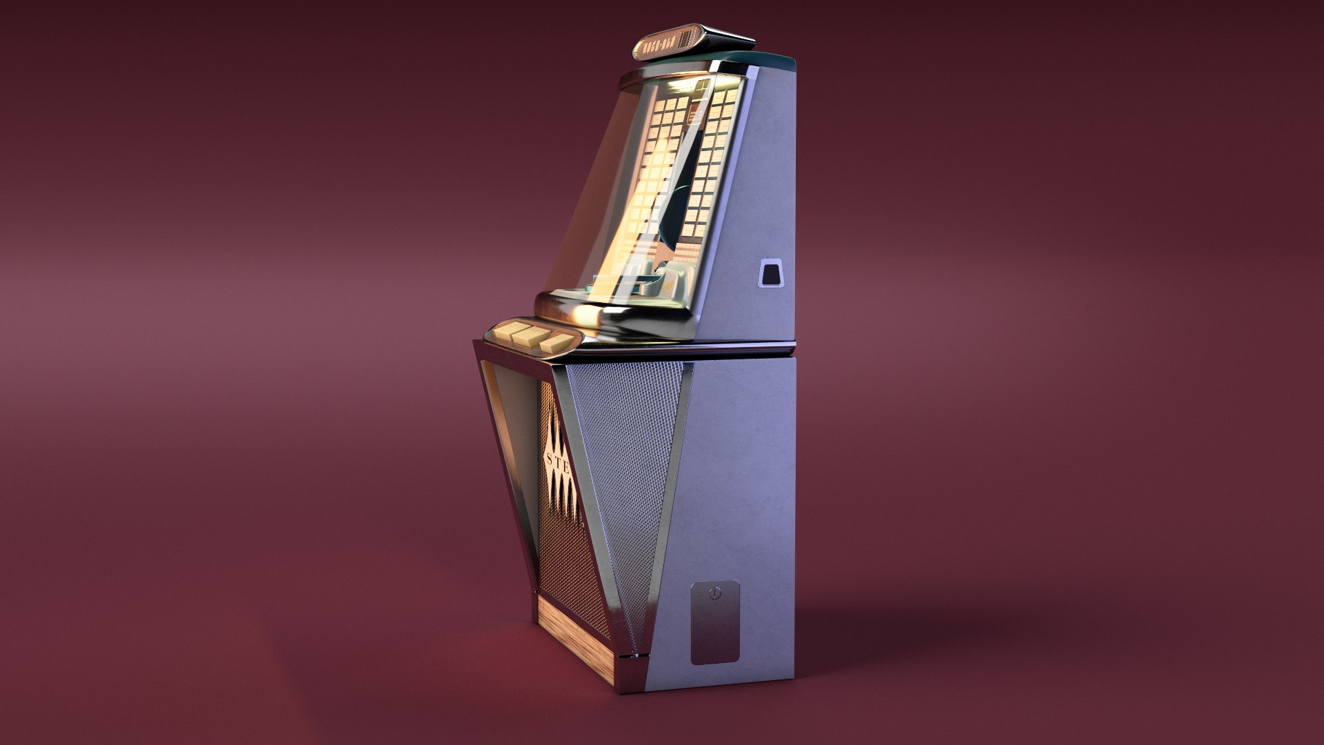 Rock-ola Regis 120 Jukebox 3D Model - TurboSquid 1558190