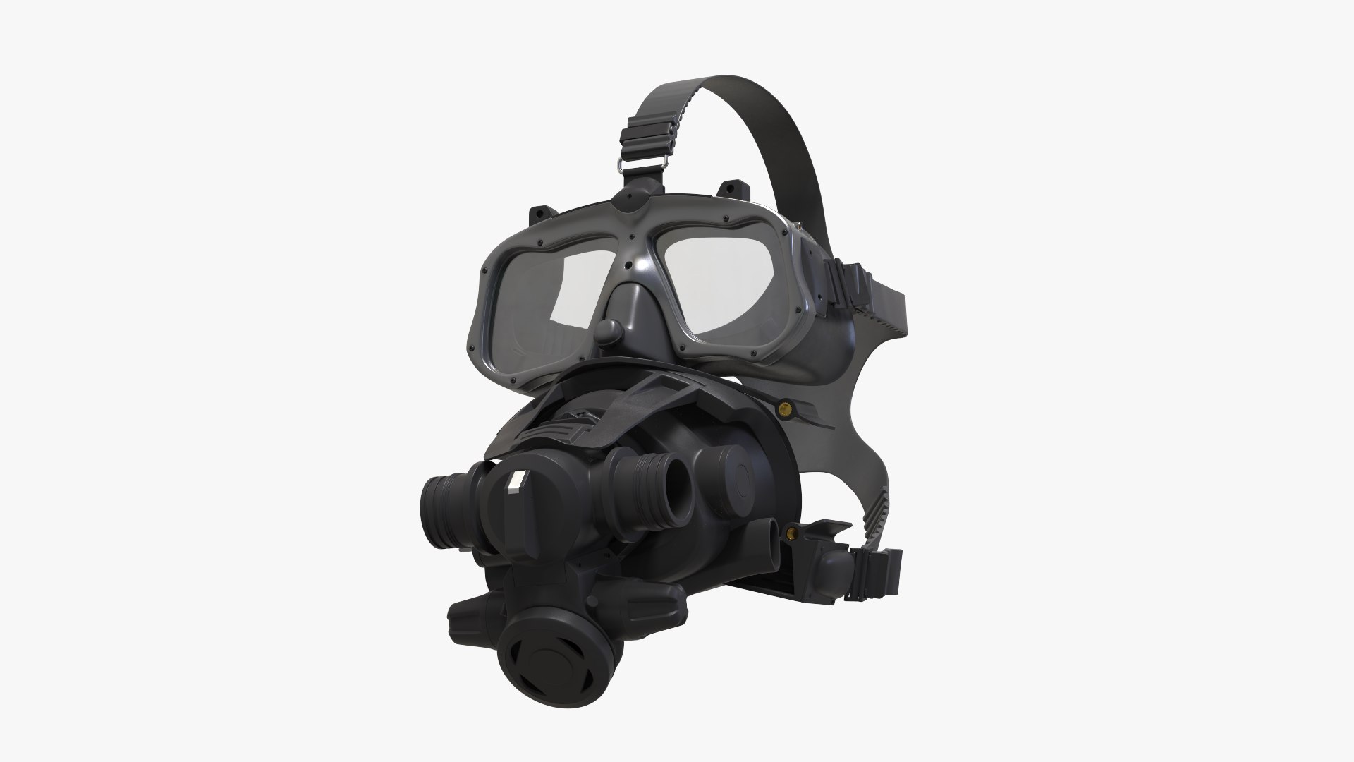 3D Scuba Diving Mask With Respirator Kit OTS - TurboSquid 2096472