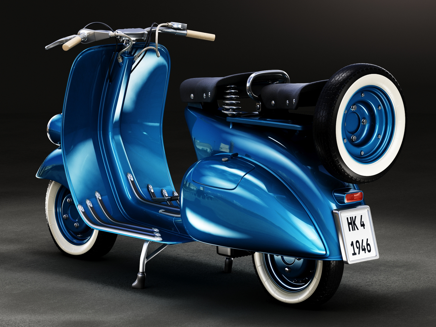 1946 vespa faro basso 3D model - TurboSquid 1541077