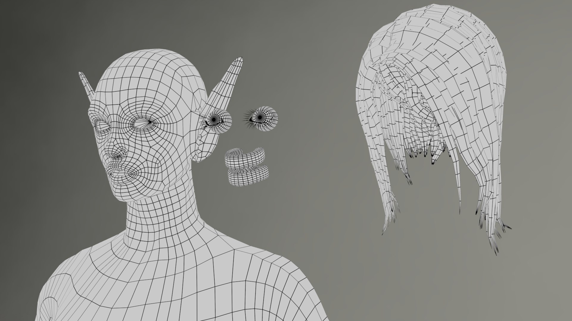 Elf Female Body Set 3D - TurboSquid 1731030