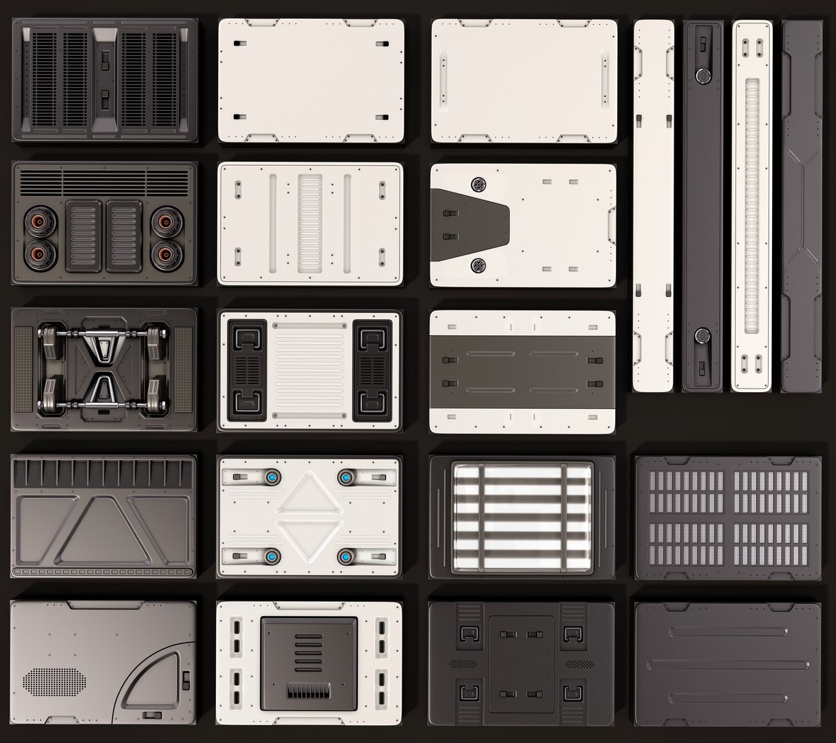 Sci Fi Panels Kitbash Model - TurboSquid 1234577