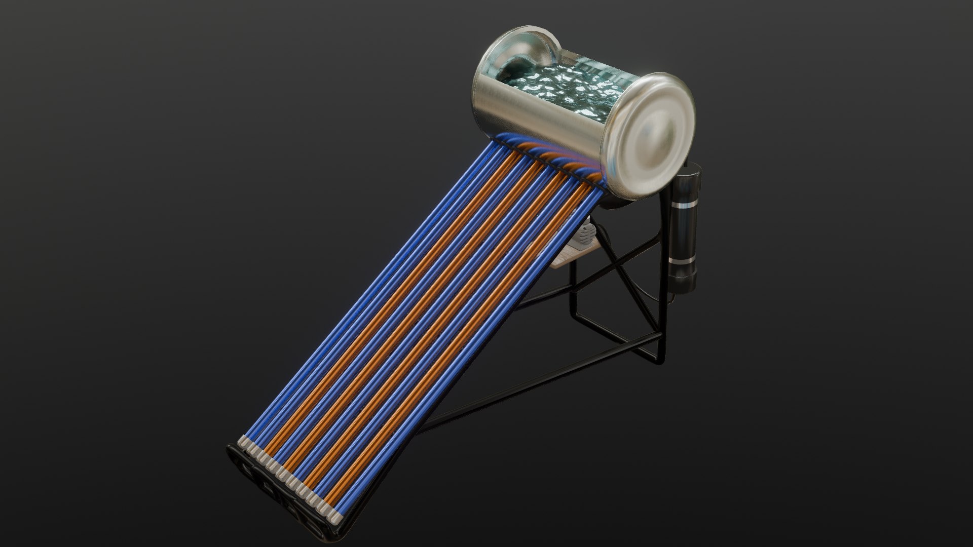 3D Solar Heater Model - TurboSquid 2213988