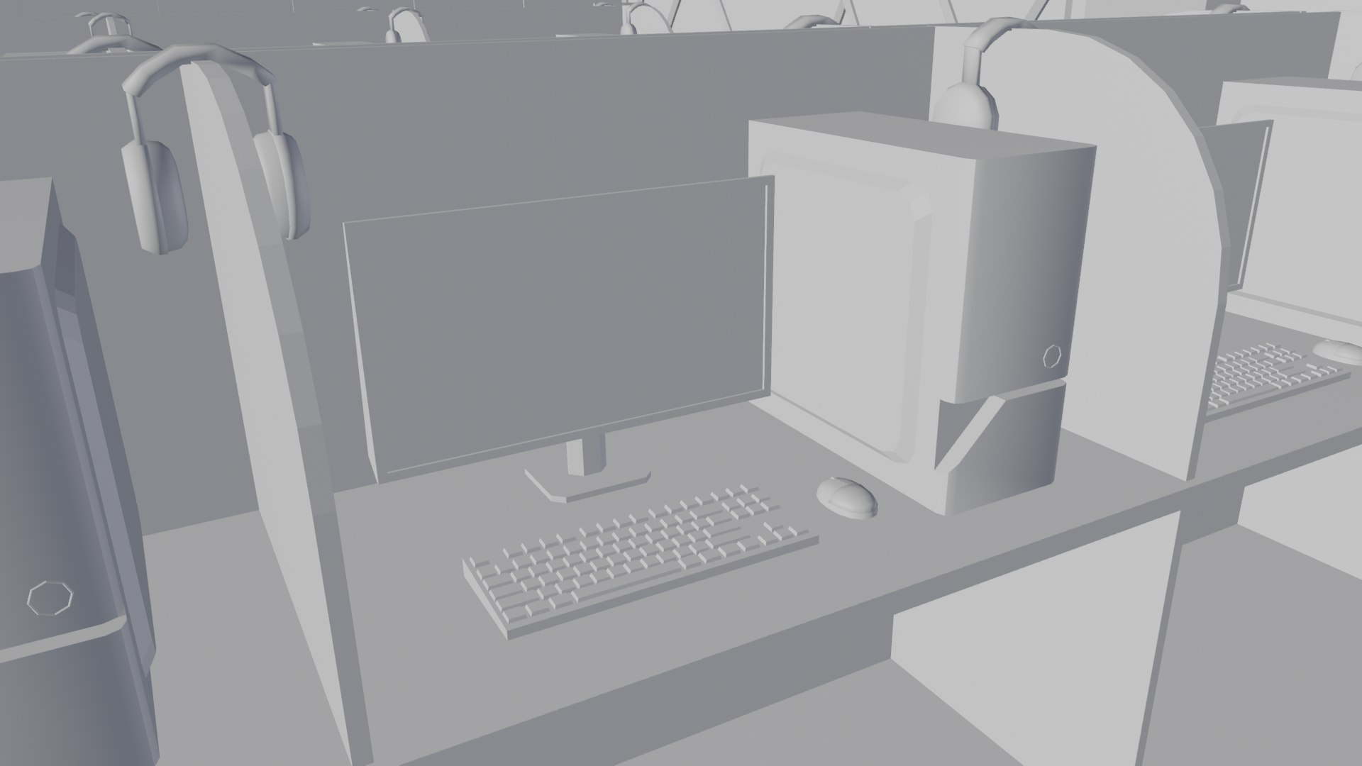 VR Internet Cafe 3D Model - TurboSquid 2152053