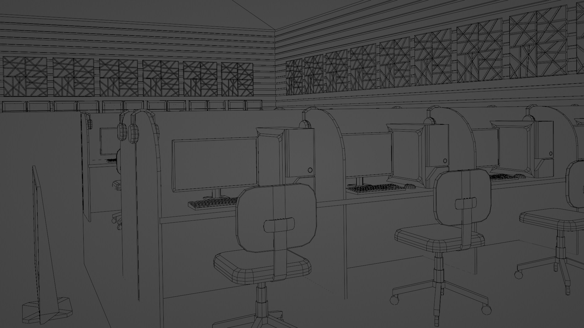 VR Internet Cafe 3D Model - TurboSquid 2152053