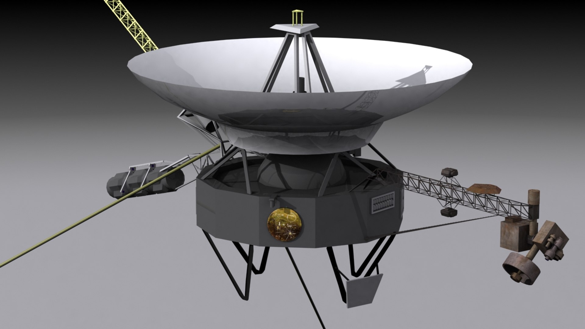 Voyager Space Probe 3d Model
