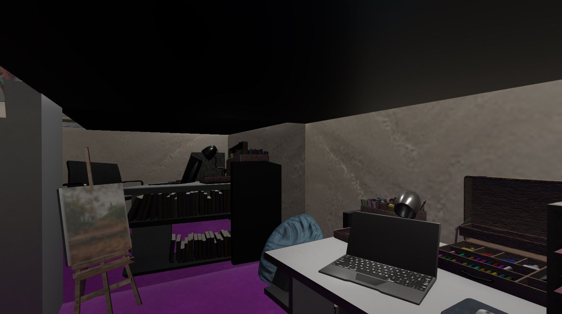 3D pink room model - TurboSquid 1385759