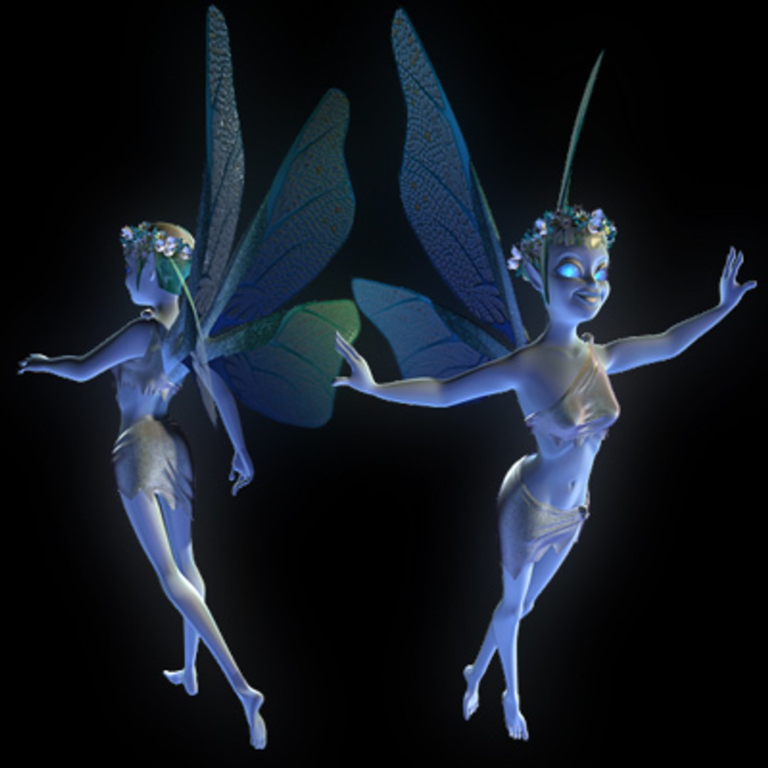 3ds Max Blue Faery Girl Games