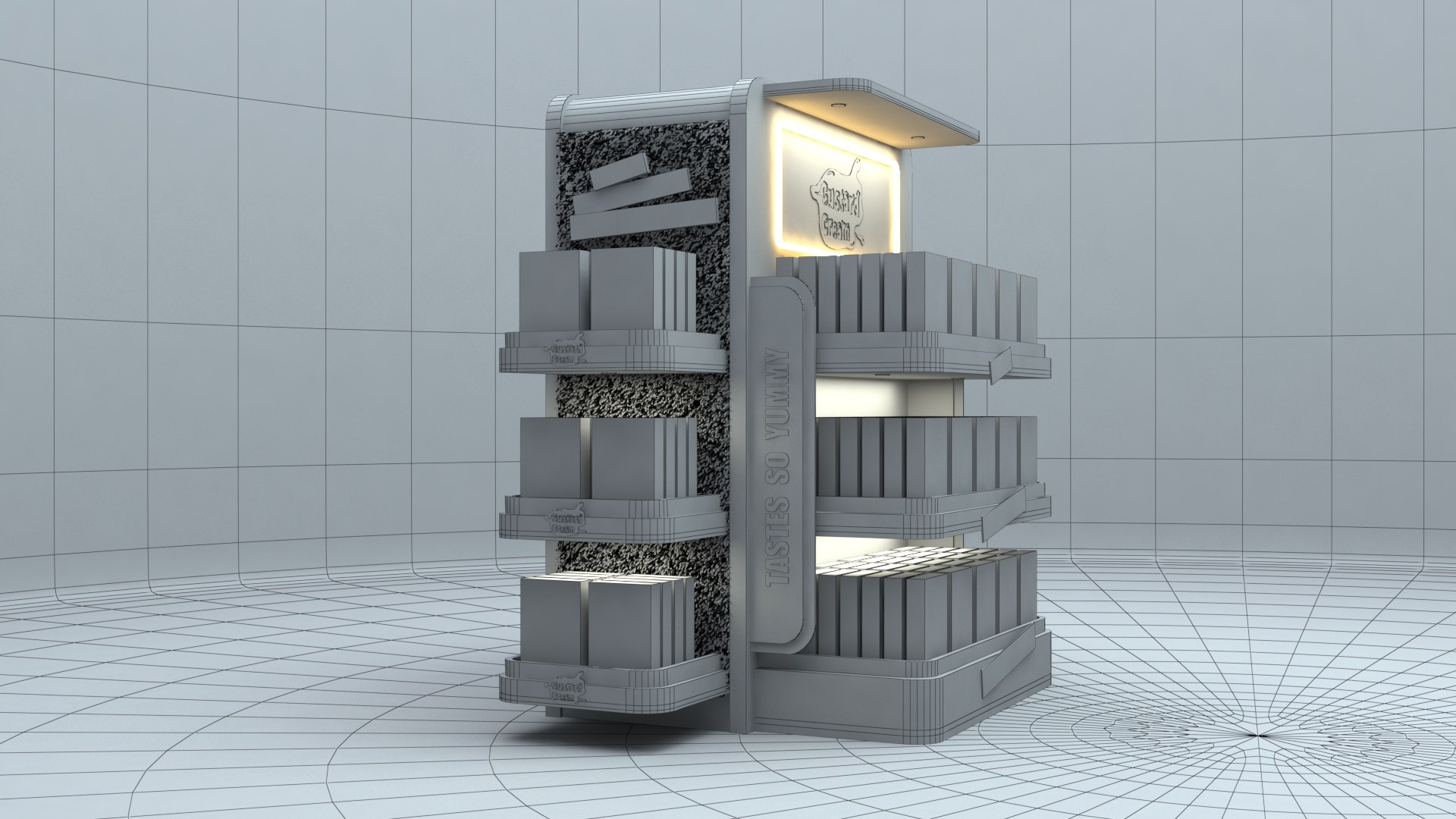 3D Supermarket Product Rack - TurboSquid 2175613