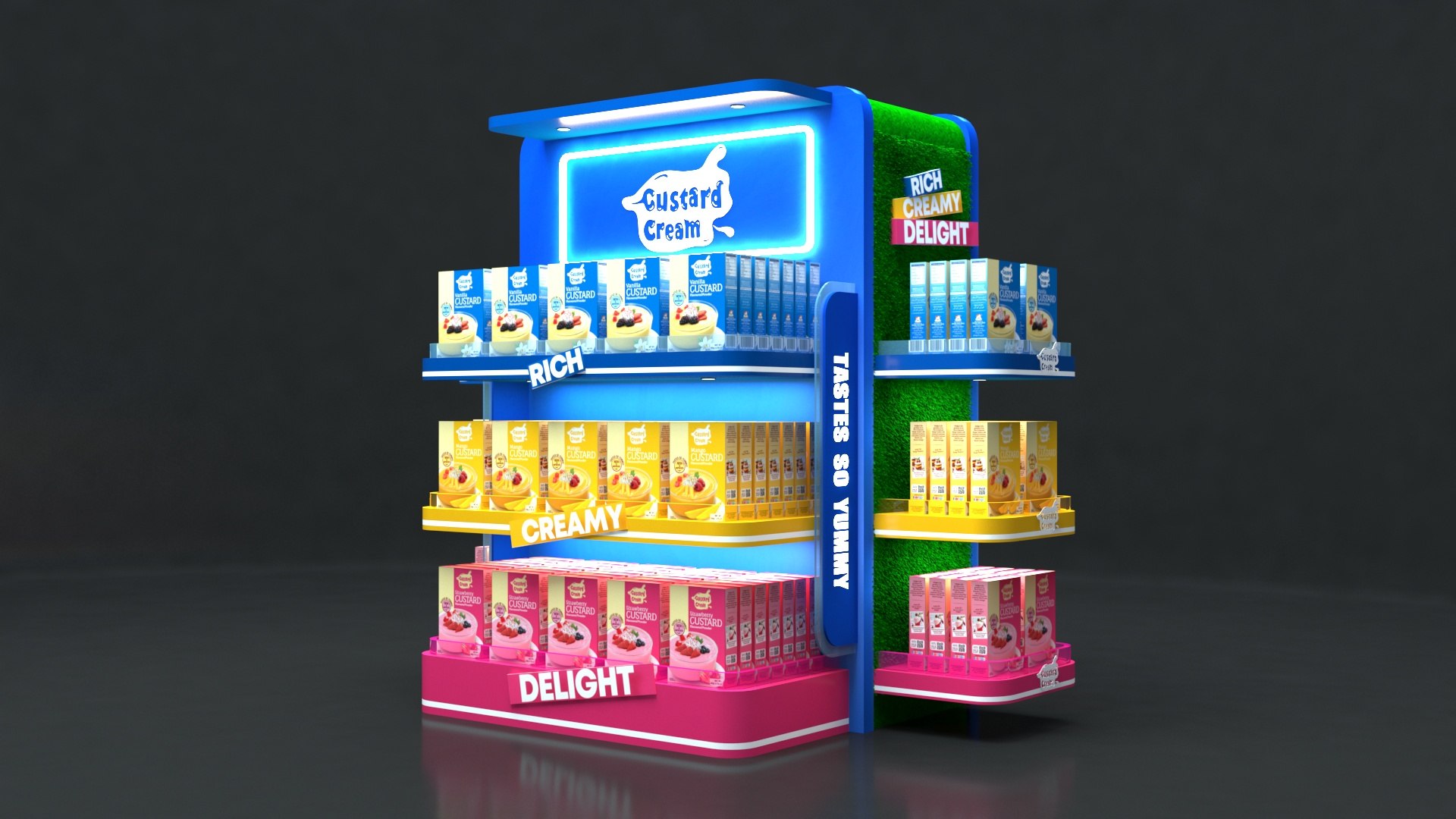 3D Supermarket Product Rack - TurboSquid 2175613