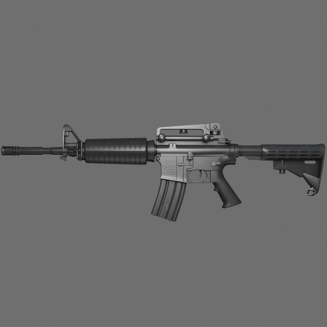 M4a1 Rifle 3d C4d