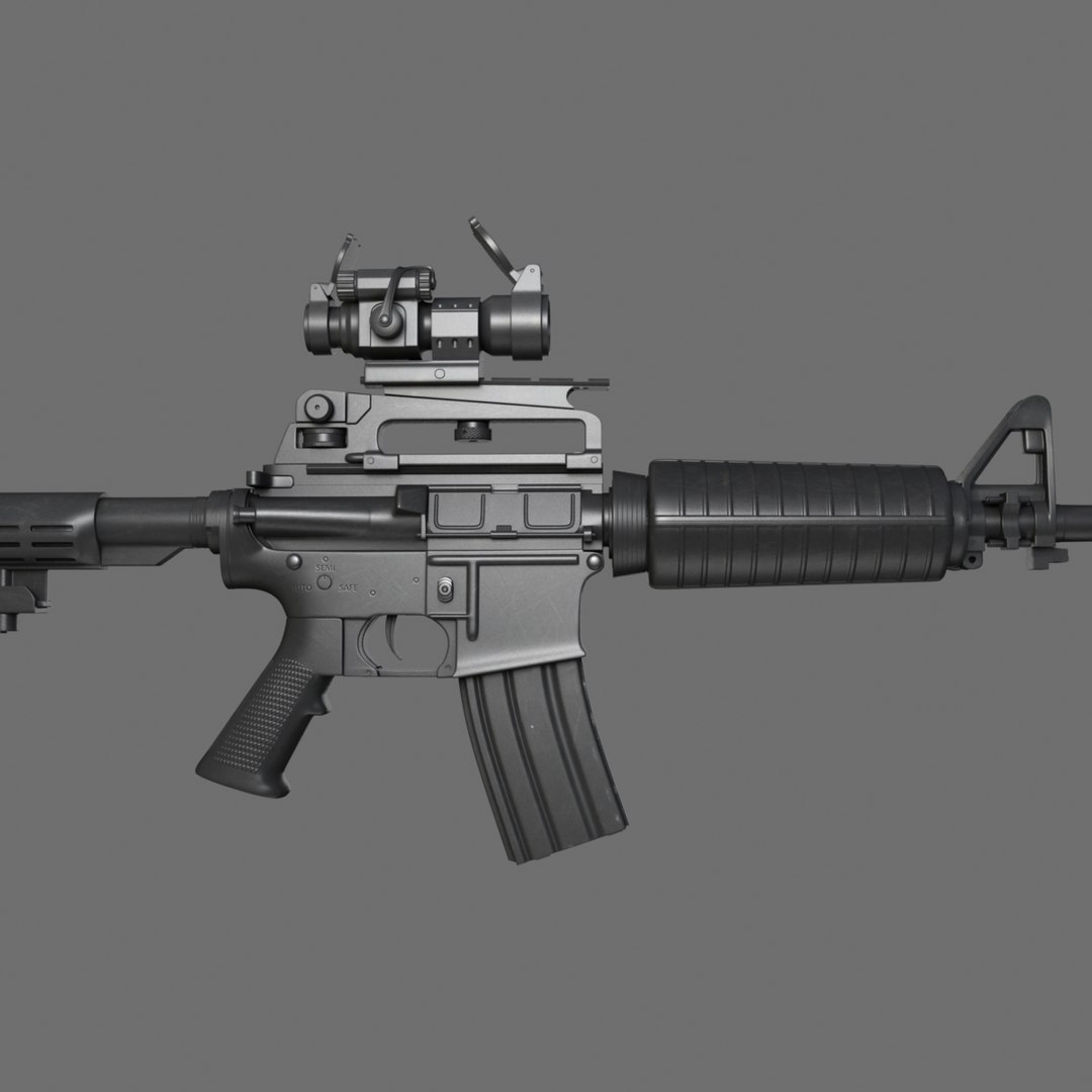 M4a1 Rifle 3d C4d