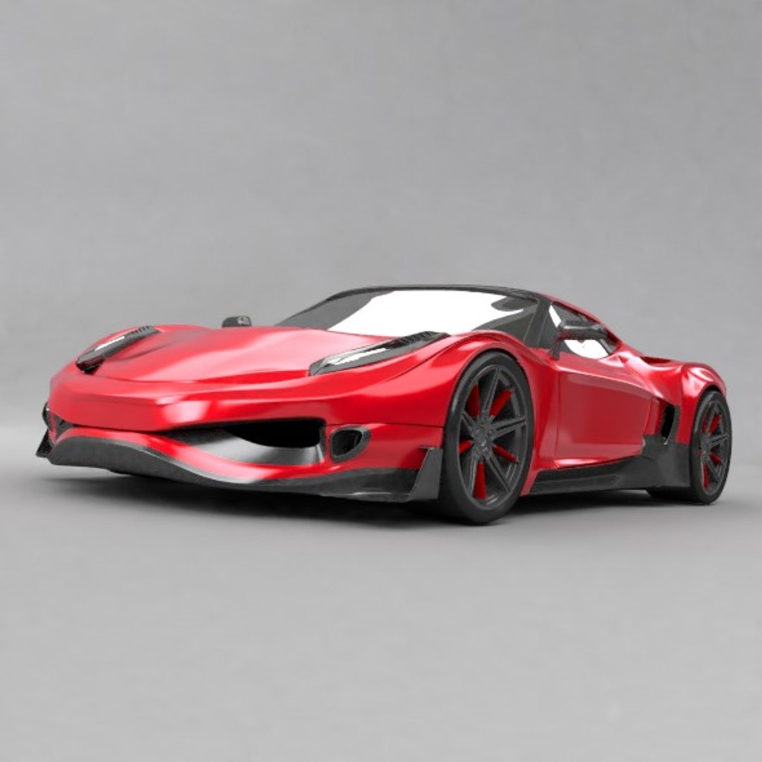 3D Generic Supercar Model - TurboSquid 1338607