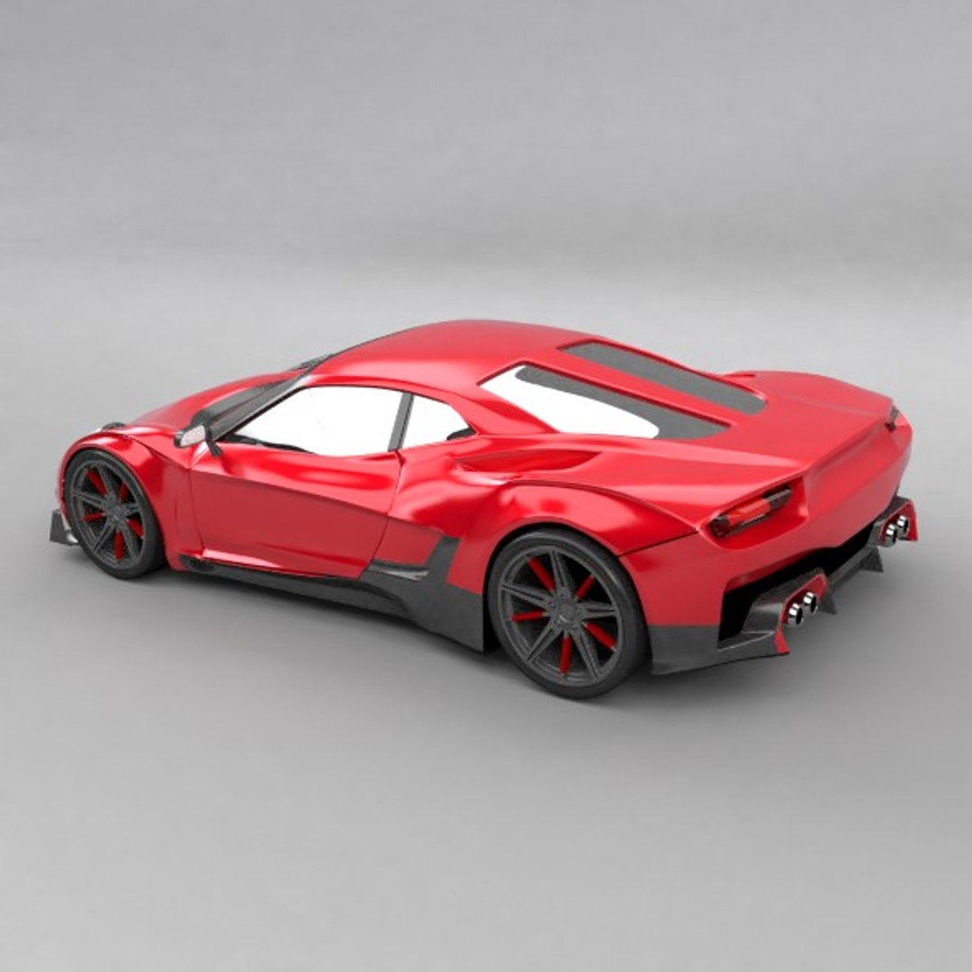 3D Generic Supercar Model - TurboSquid 1338607