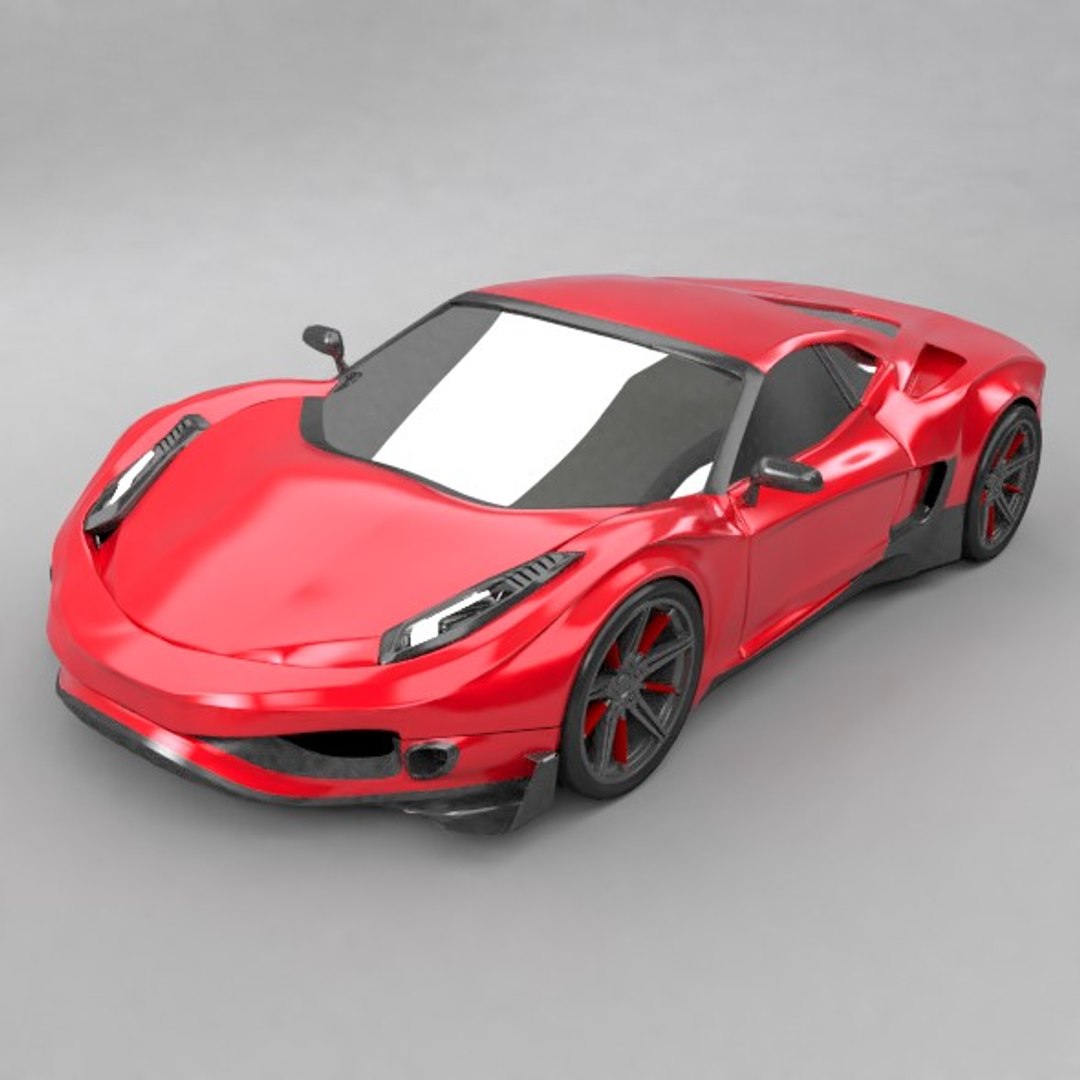 3D Generic Supercar Model - TurboSquid 1338607