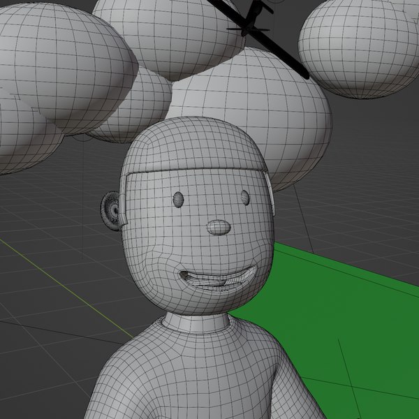 3D model Low poly character FK rig Father and Son Dude FK rig Bear PBR ...