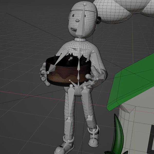 3D model Low poly character FK rig Father and Son Dude FK rig Bear PBR ...