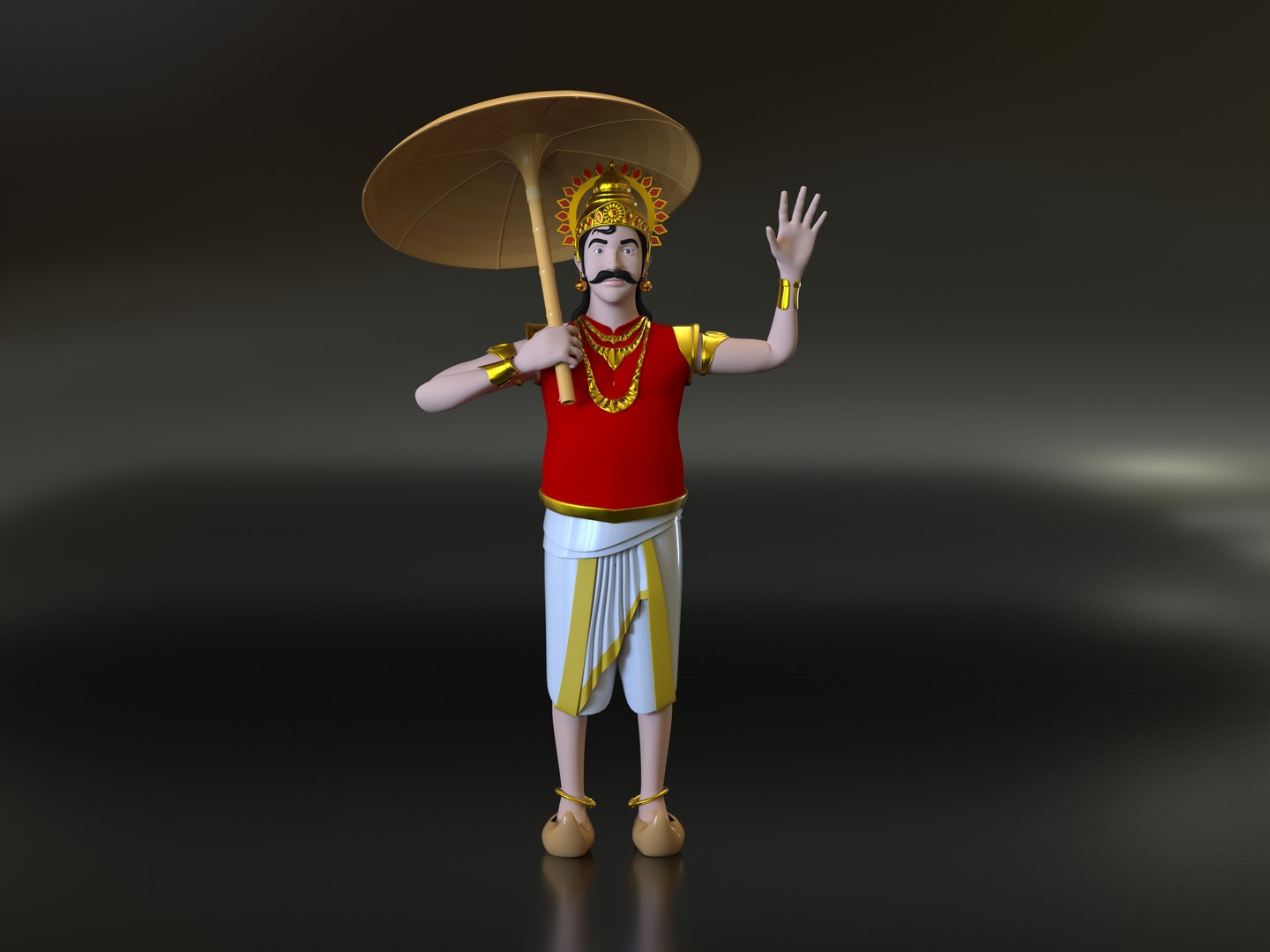 King Mahabali 3D Model - TurboSquid 2105375