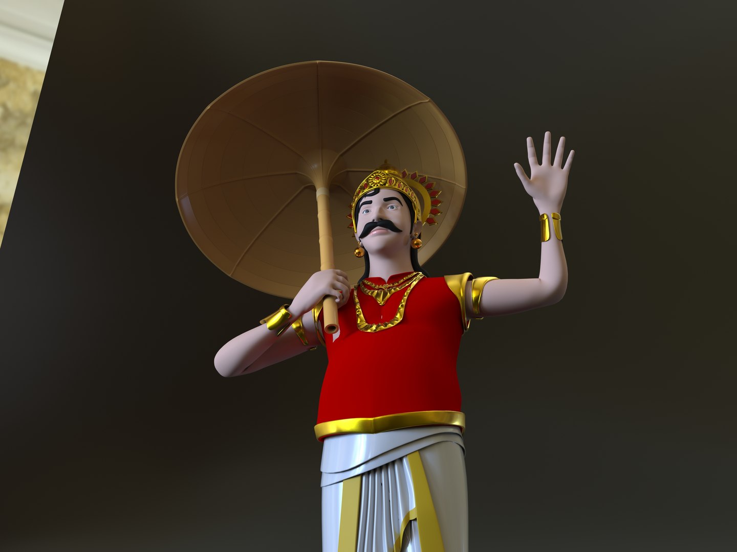 King Mahabali 3D Model - TurboSquid 2105375
