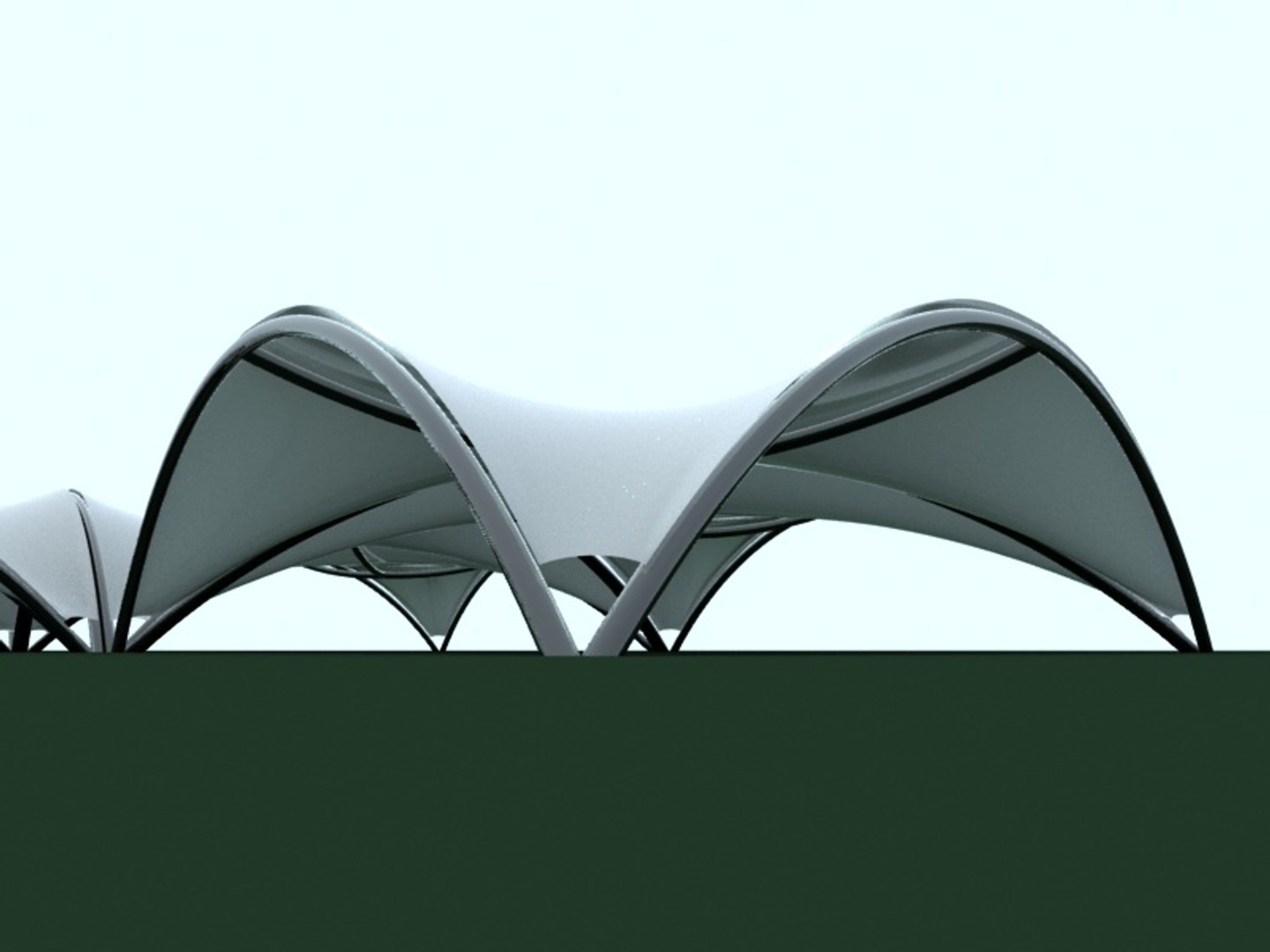 3-angle Arch Tent Modules Model - TurboSquid 1484867