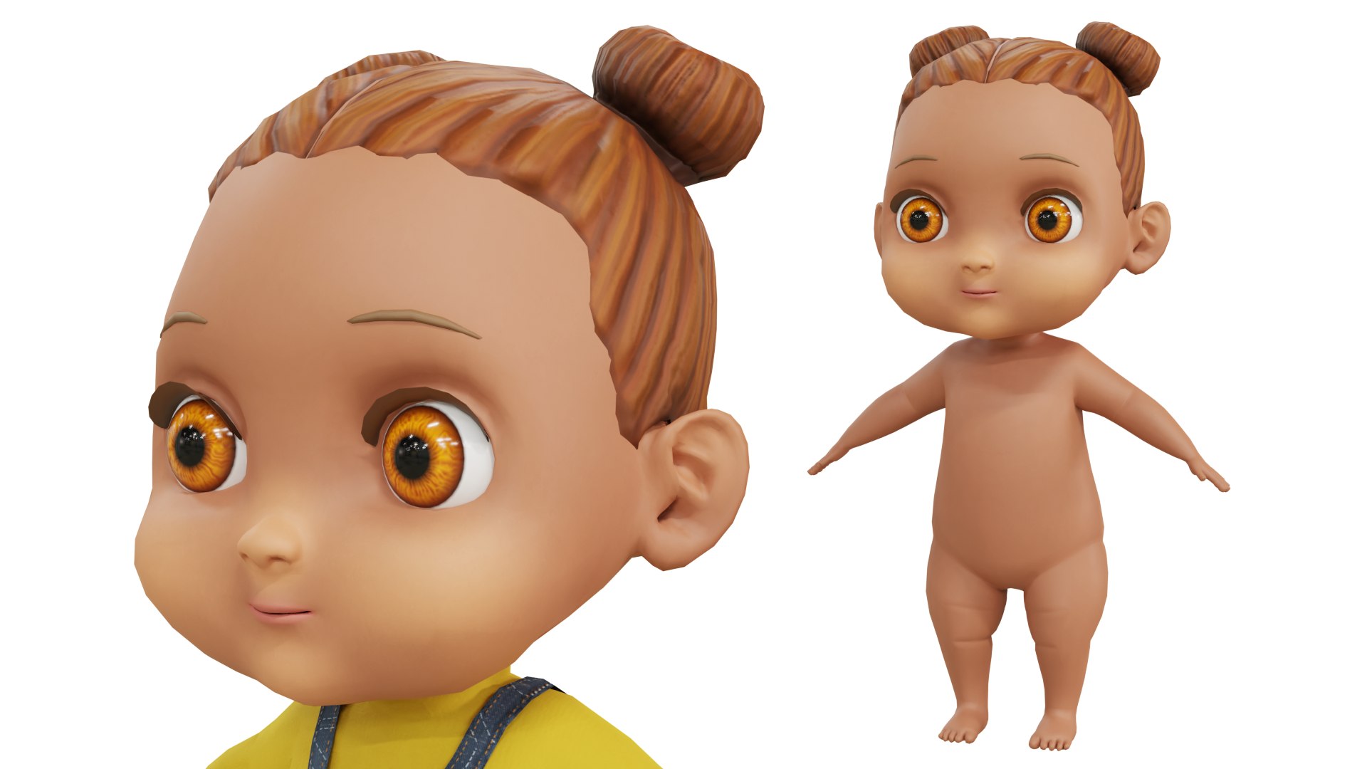 Baby Girl Model - TurboSquid 1694709