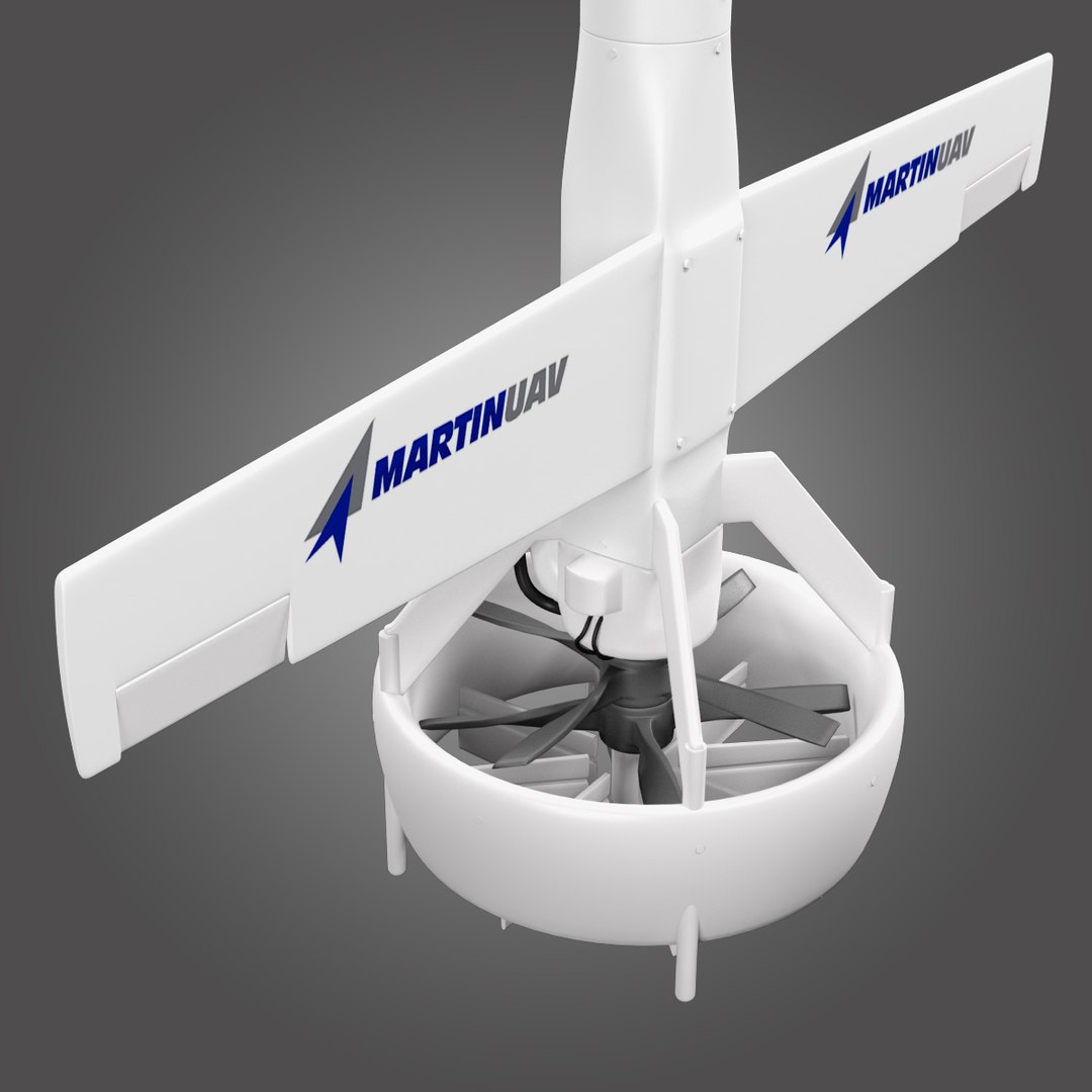 Vertical Take-off Uav Martin 3d Model