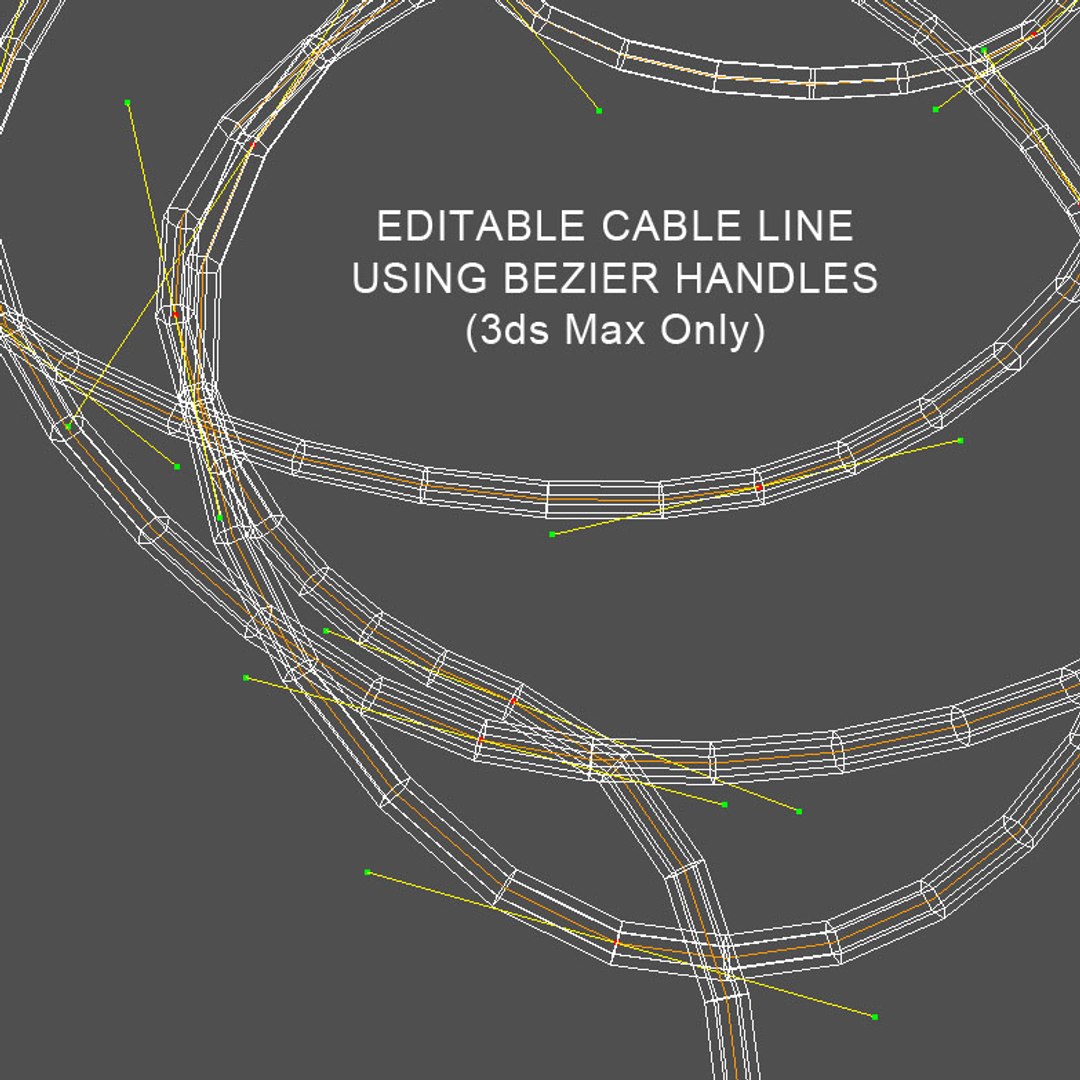 Electric Guitar Cable 3d Model