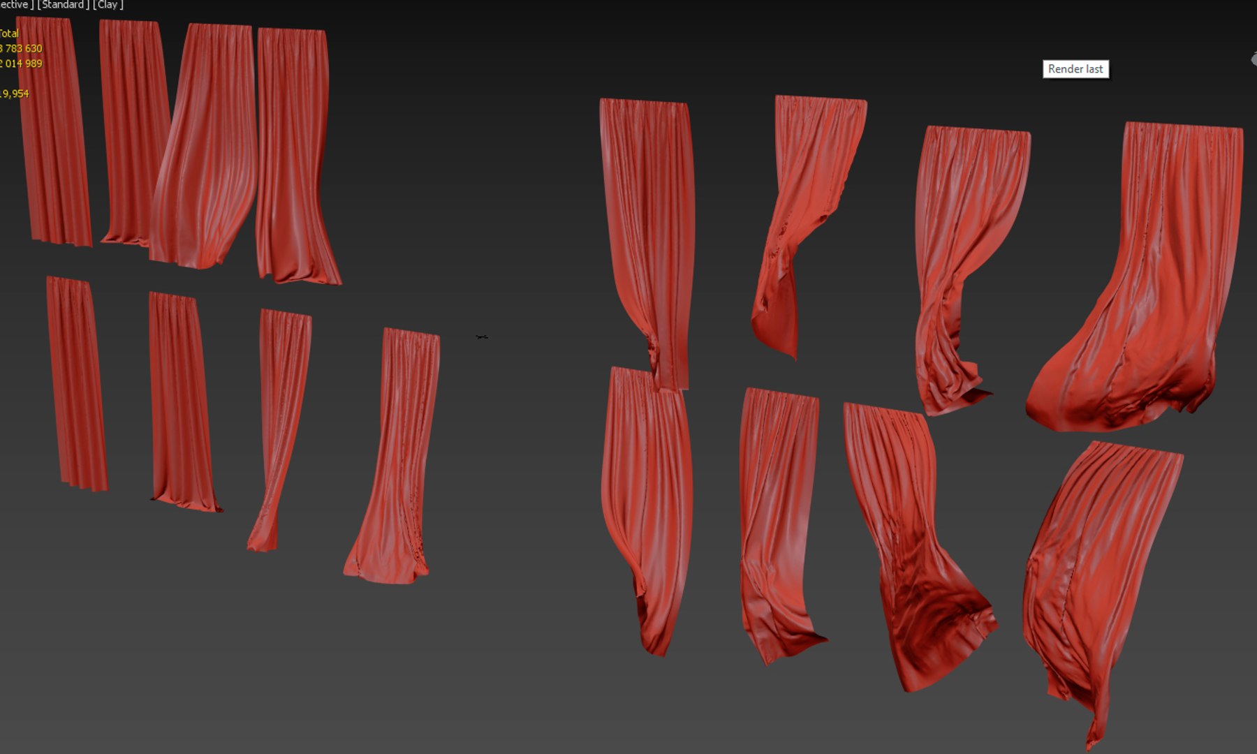 3D Tulle Wind Curtains - TurboSquid 1558986