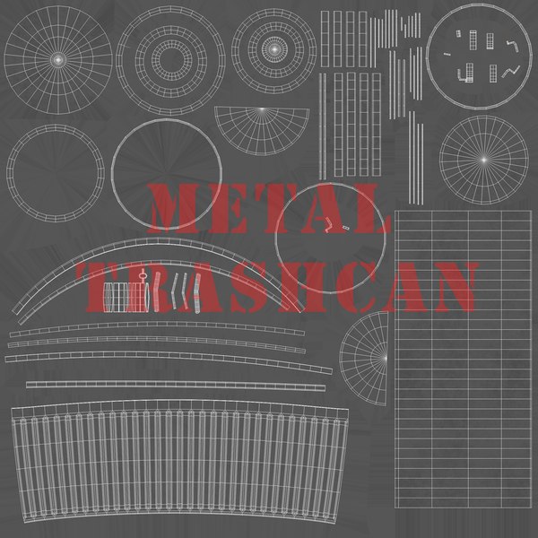 MetalTrashCan 3D - TurboSquid 1862600