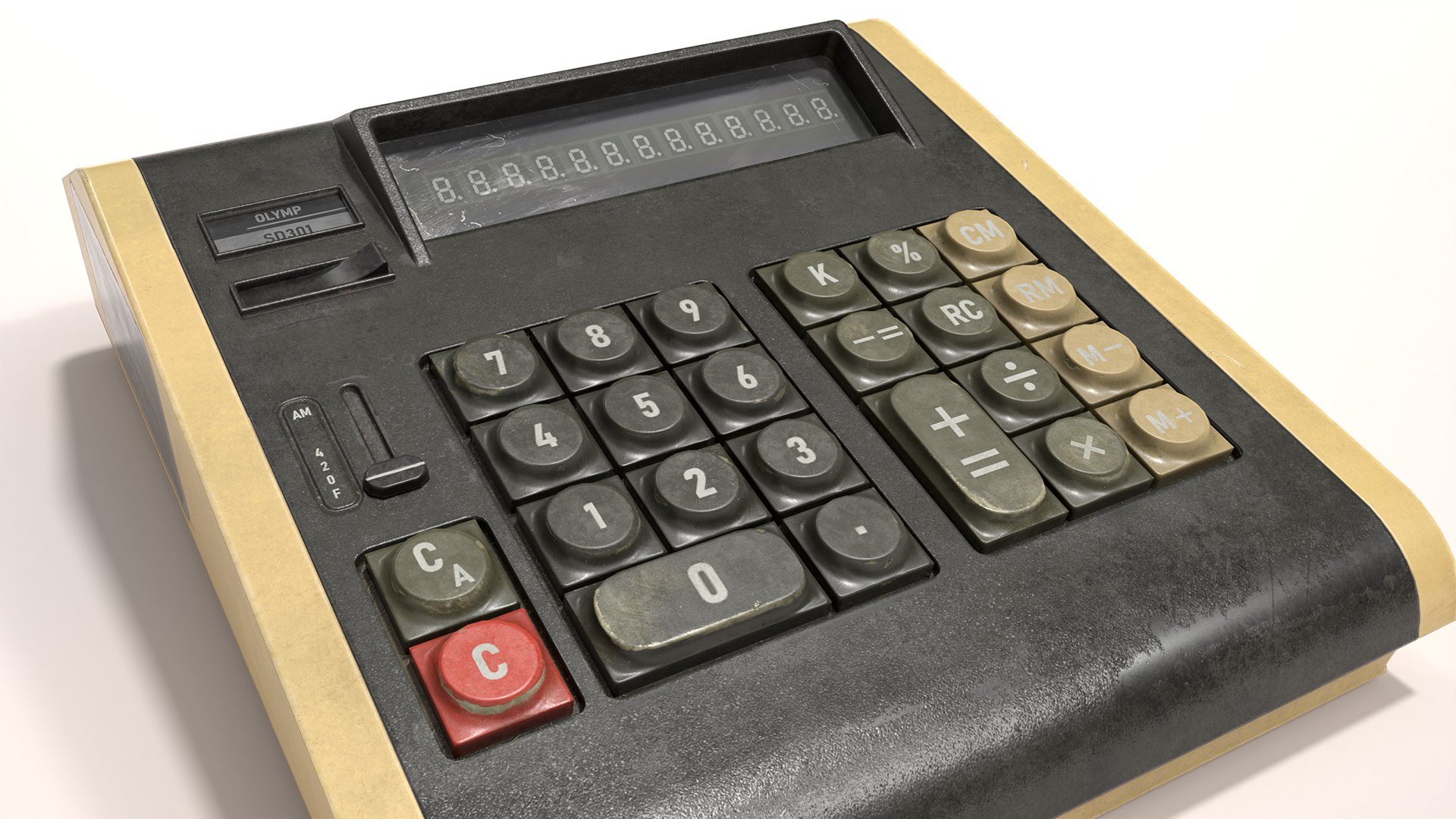 Retro Calculator Model - TurboSquid 2325936