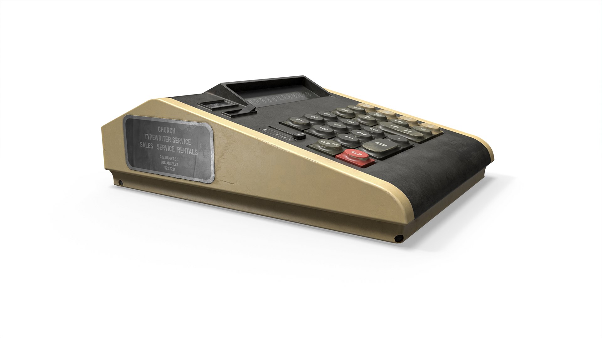 Retro Calculator Model - TurboSquid 2325936