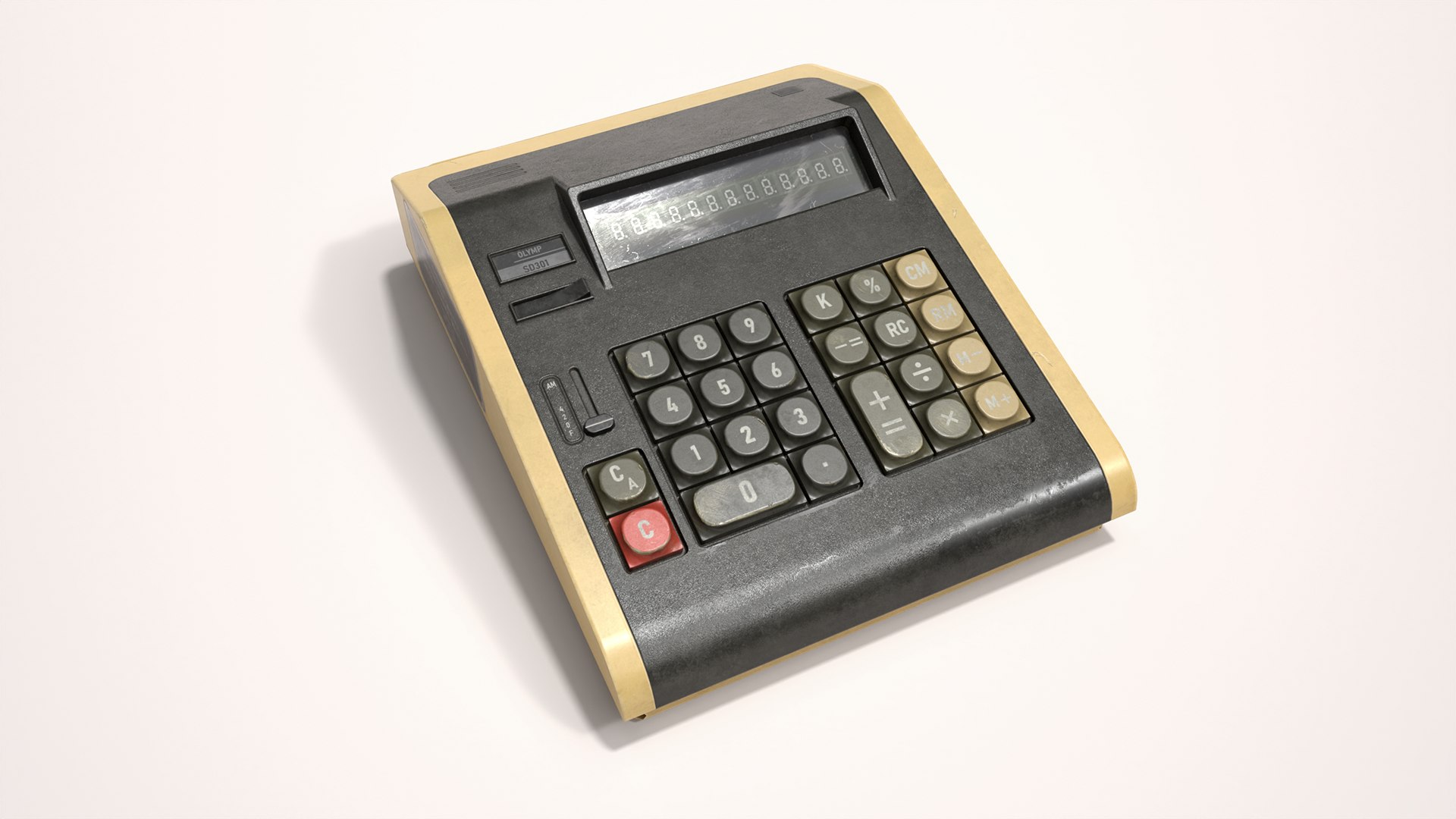 Retro Calculator Model - TurboSquid 2325936