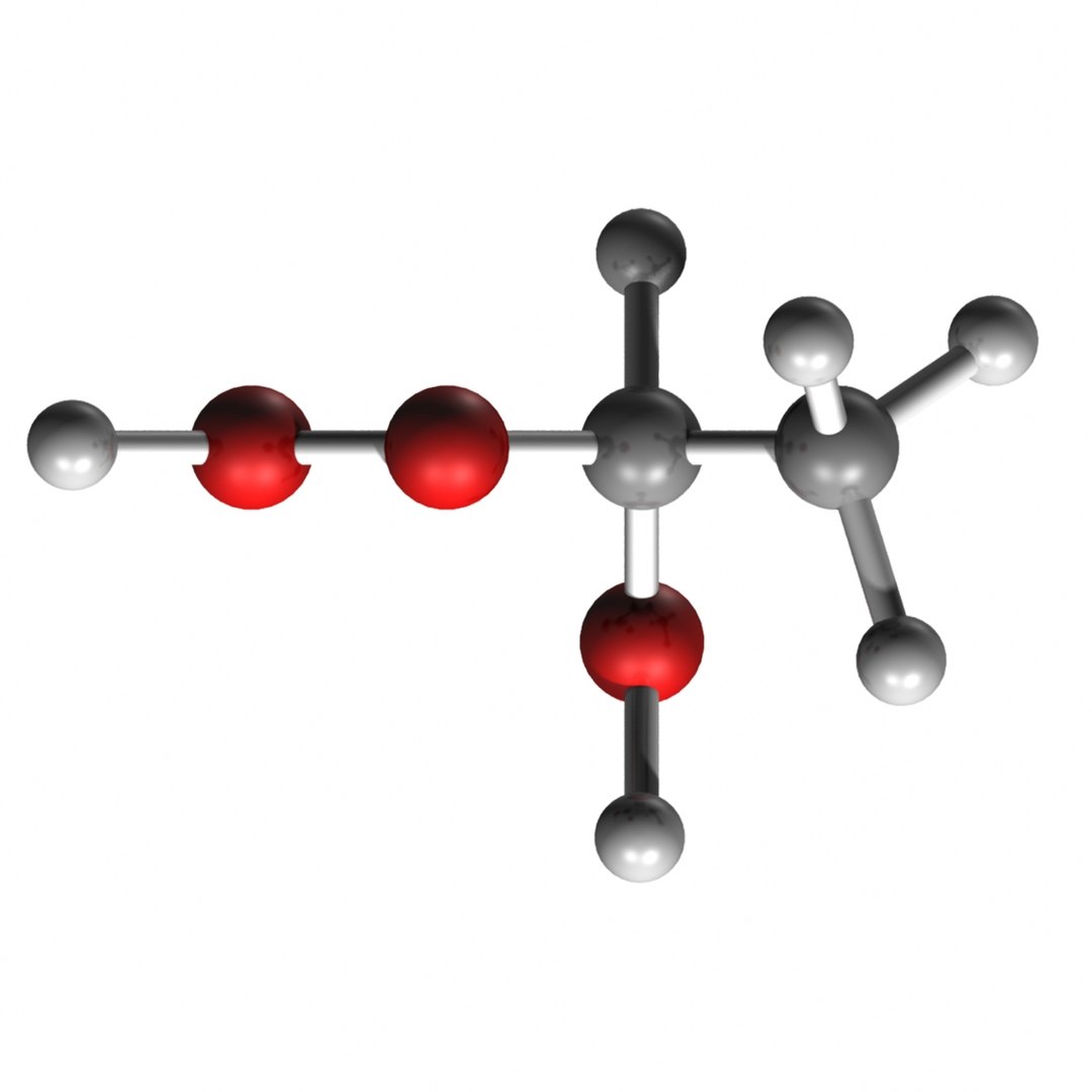 Lactic Acid 3d Model