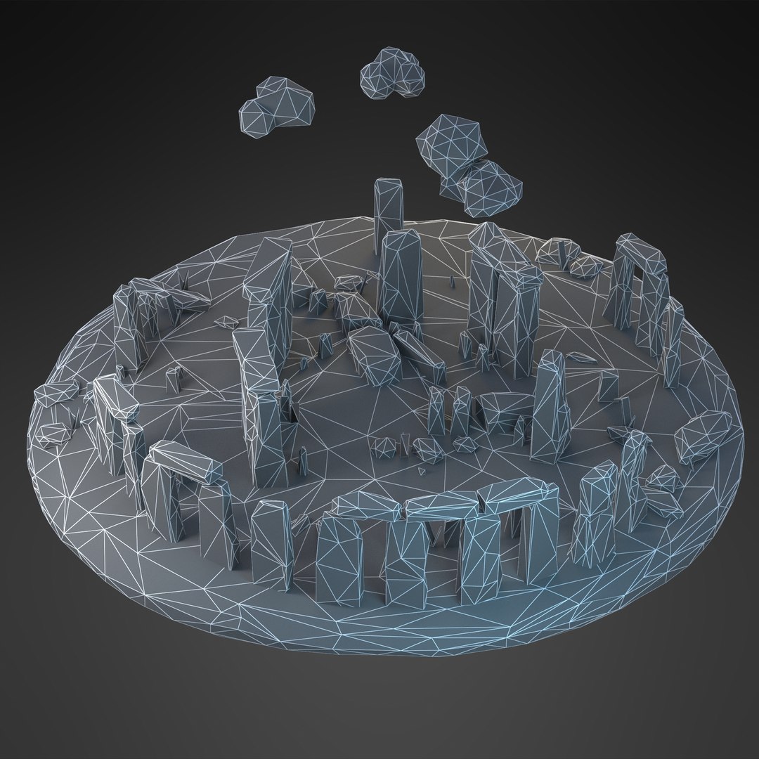 Cartoon stonehenge circle model - TurboSquid 1179696