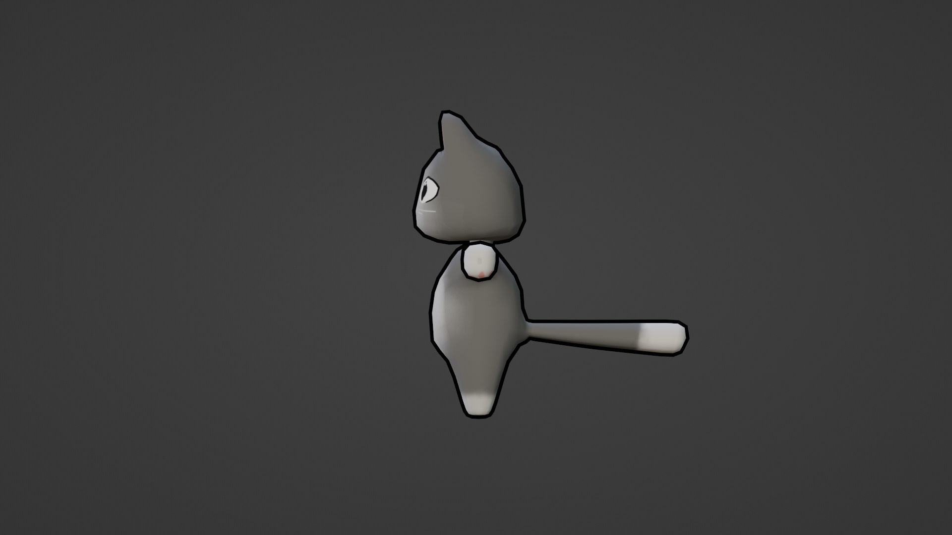 3D CUTE GRAY CAT ANIMATED AND TEXTURED - TurboSquid 2221607