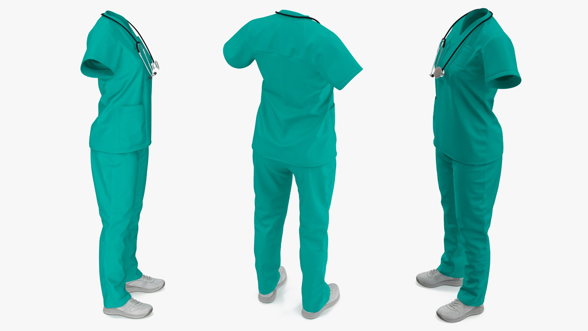 Medical Nurse Clothes Model - TurboSquid 2169186
