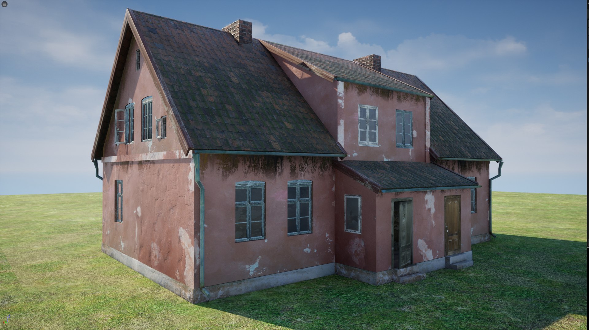 3D East Europe Rural House Low Poly - TurboSquid 2127053