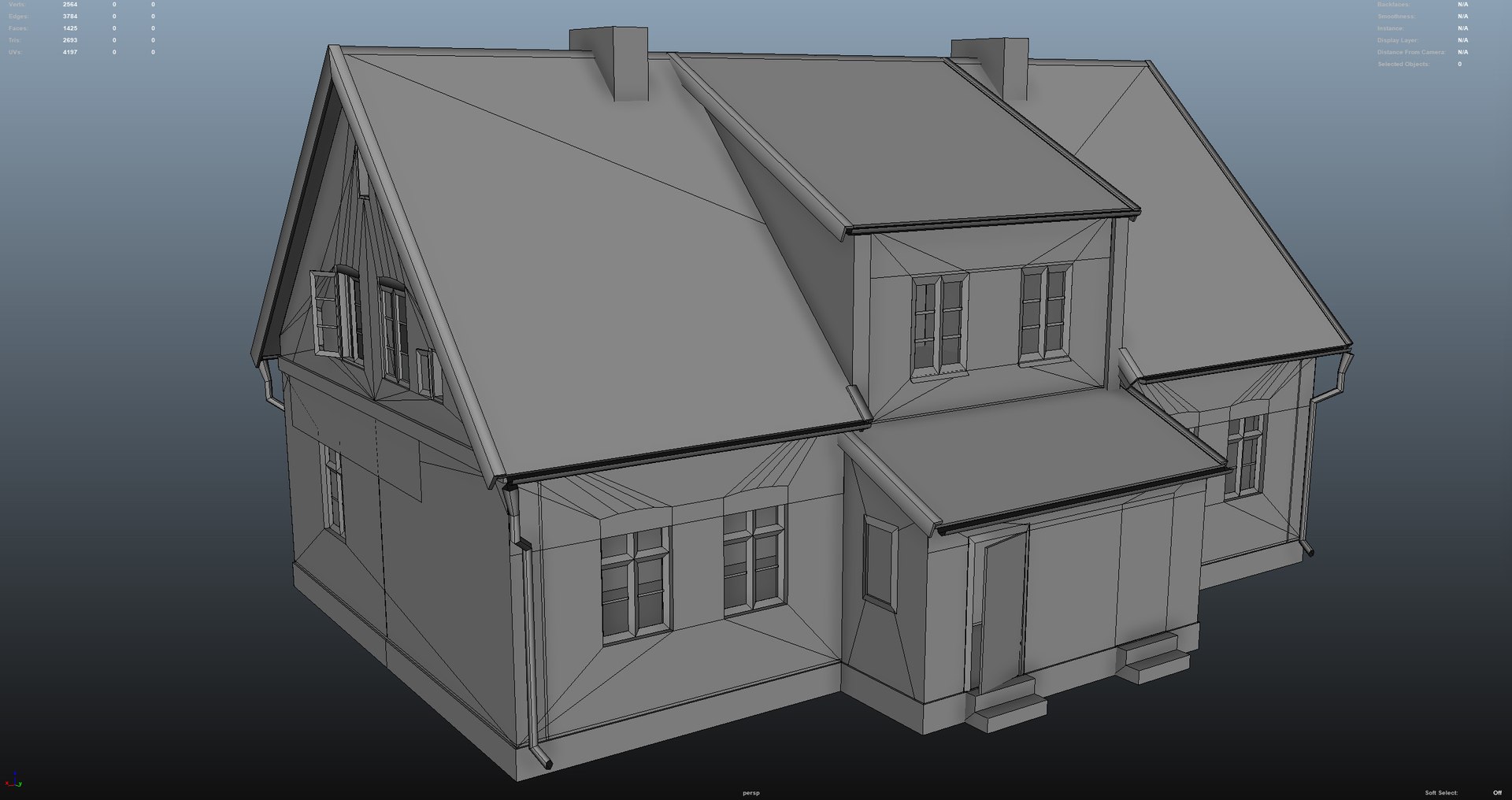3D East Europe Rural House Low Poly - TurboSquid 2127053