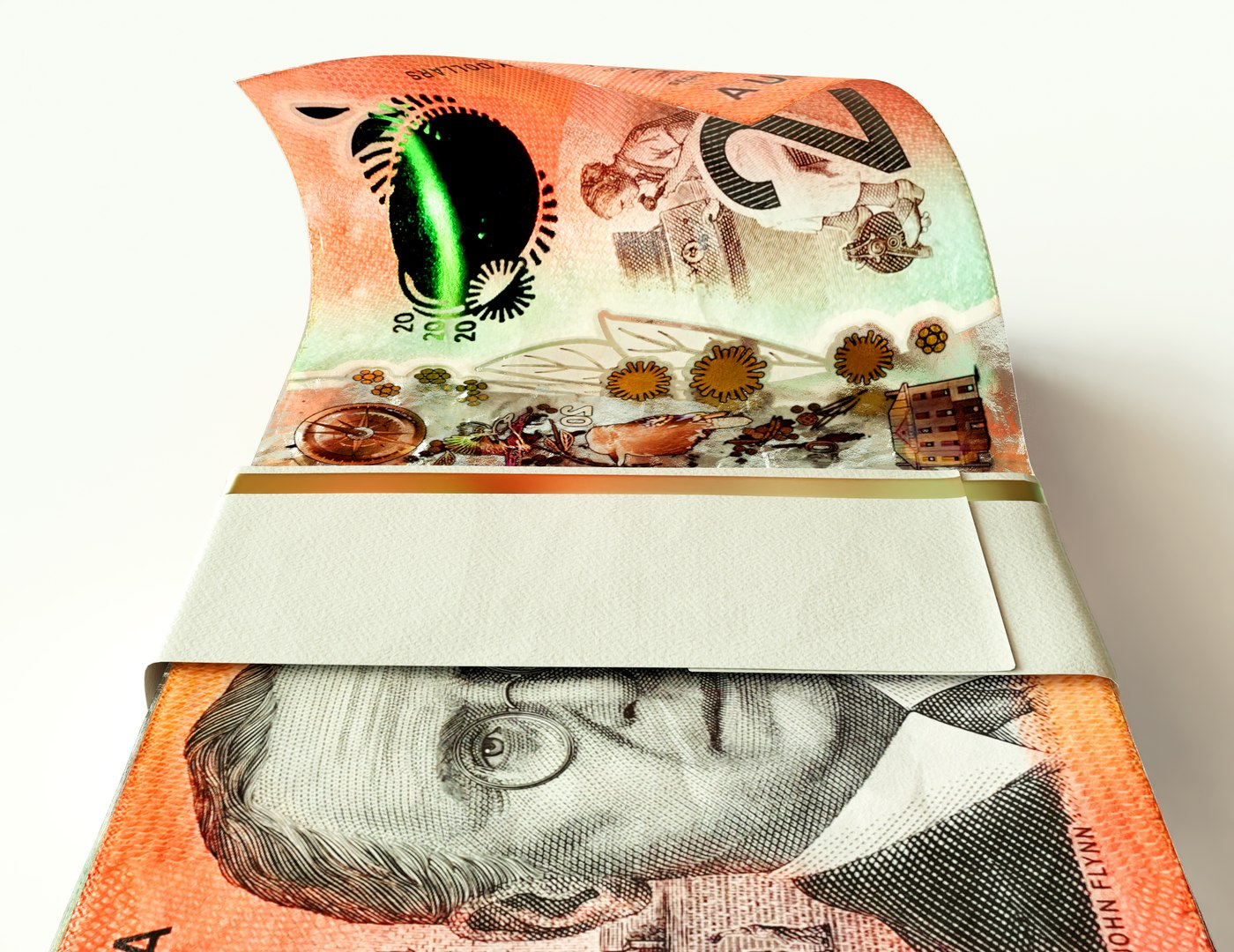 3D model Cash Bundle Australia Dollar - TurboSquid 2147674