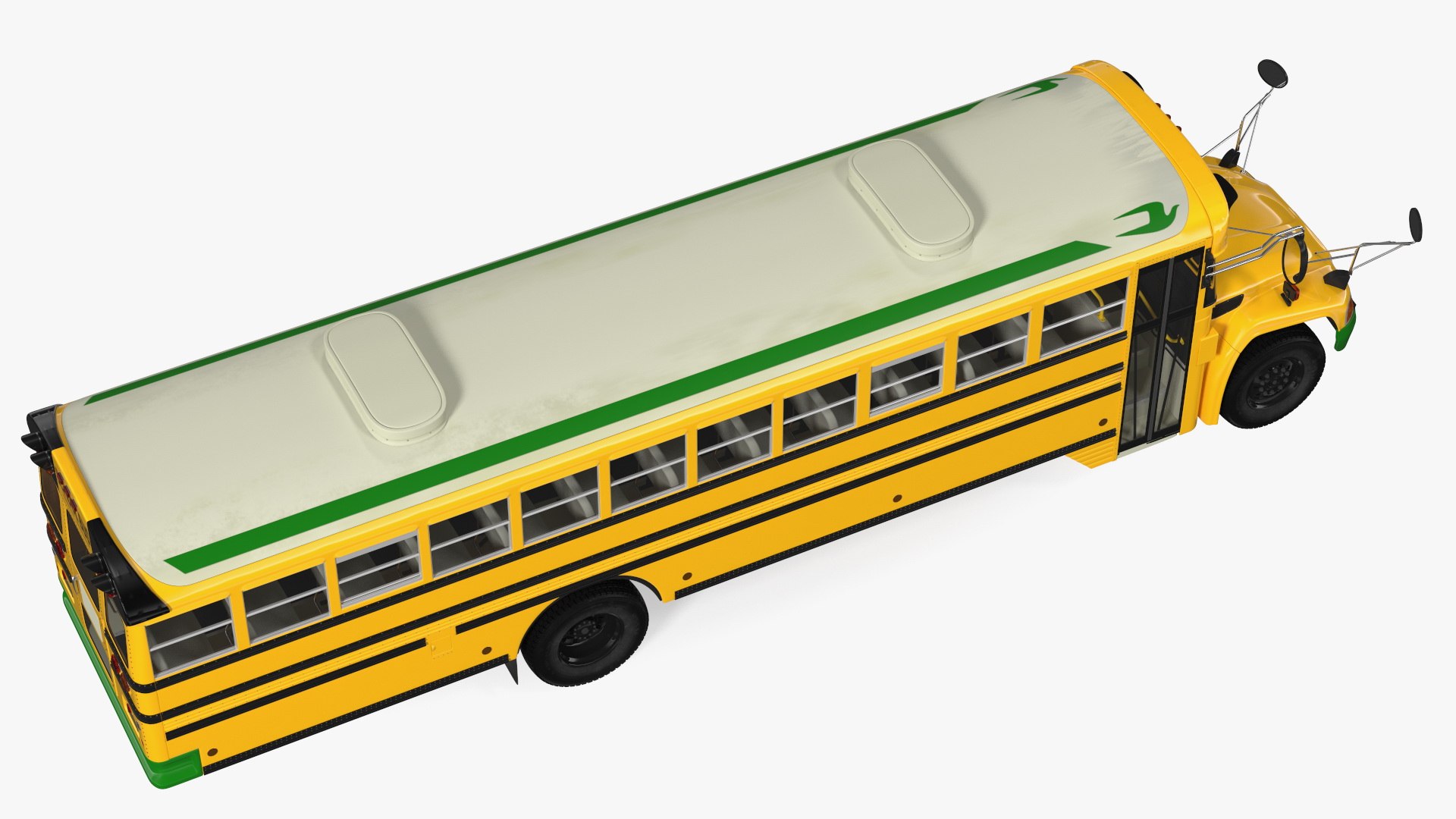 3D Electric Blue Bird Vision School Bus - TurboSquid 1767091