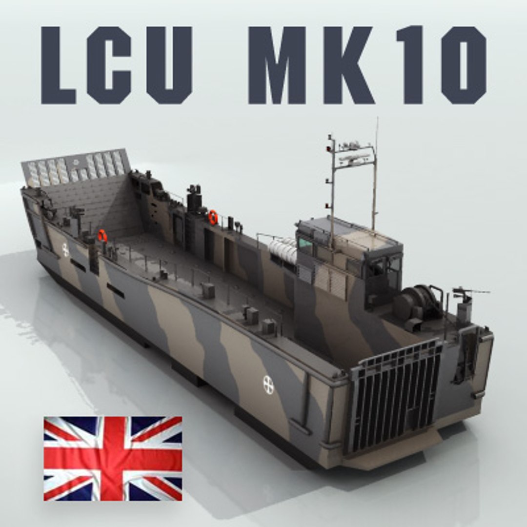 Lcu Mk10 Landing Craft 3ds
