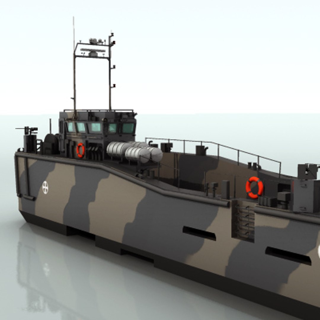 Lcu Mk10 Landing Craft 3ds