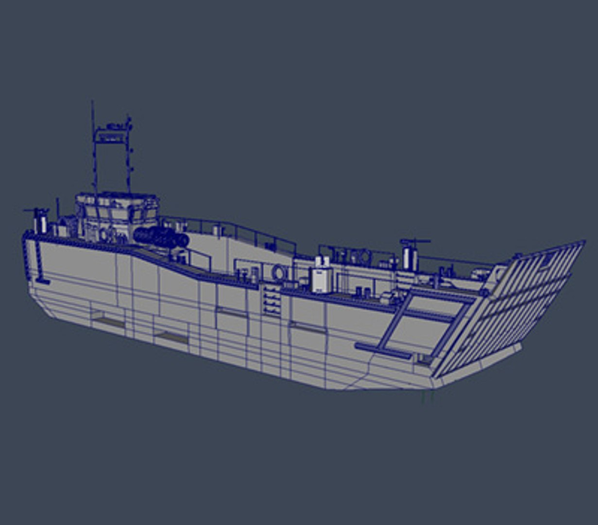 Lcu Mk10 Landing Craft 3ds