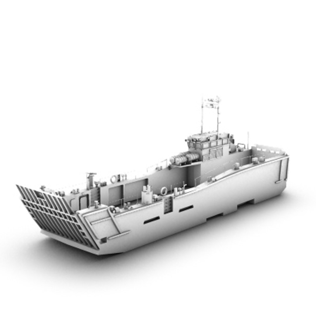 Lcu Mk10 Landing Craft 3ds