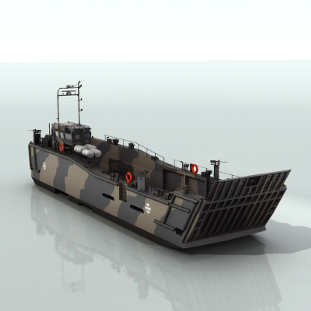 Lcu Mk10 Landing Craft 3ds