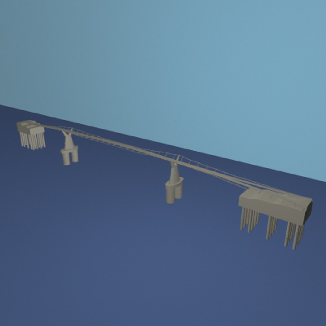 3d Model Millennium Bridge London