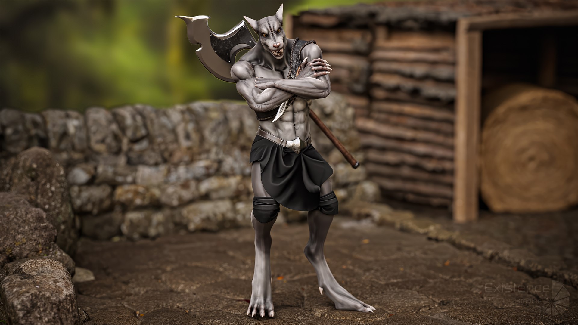 Werewolf Lycanthrope - Rigged Animated Beast - Night Predator - 25 3D ...