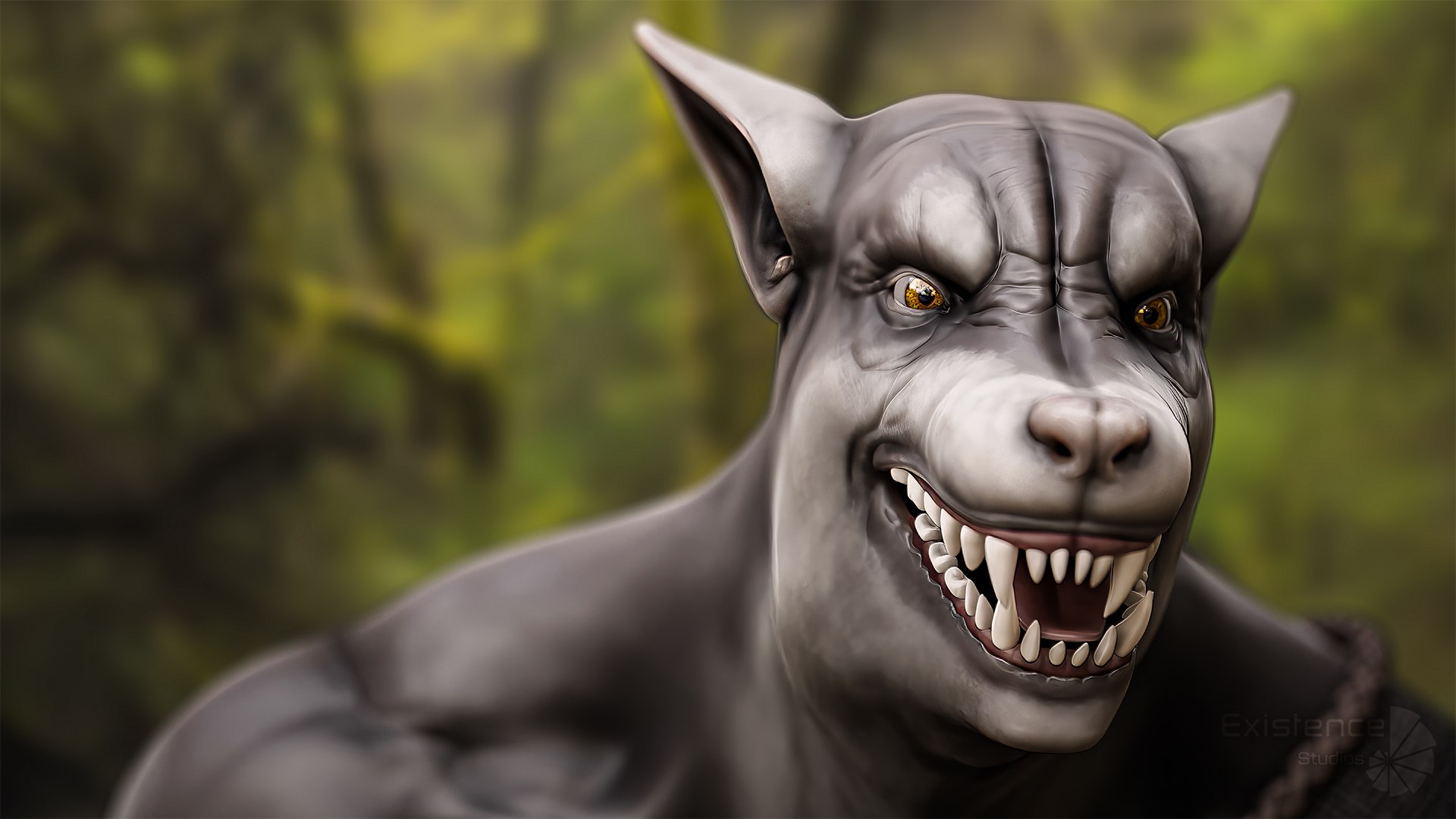 Werewolf Lycanthrope - Rigged Animated Beast - Night Predator - 25 3D ...