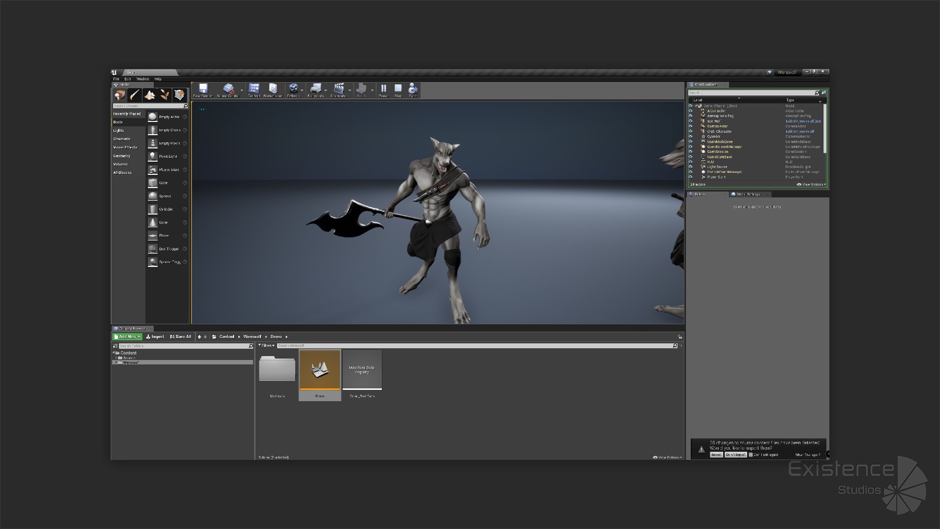 Werewolf Lycanthrope - Rigged Animated Beast - Night Predator - 25 3D ...