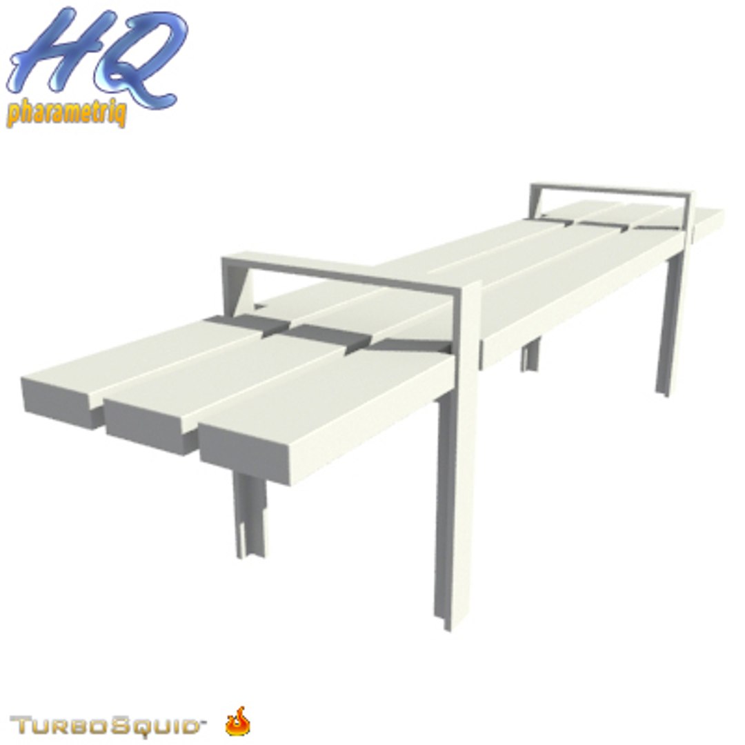 Bench 16 3d Dxf