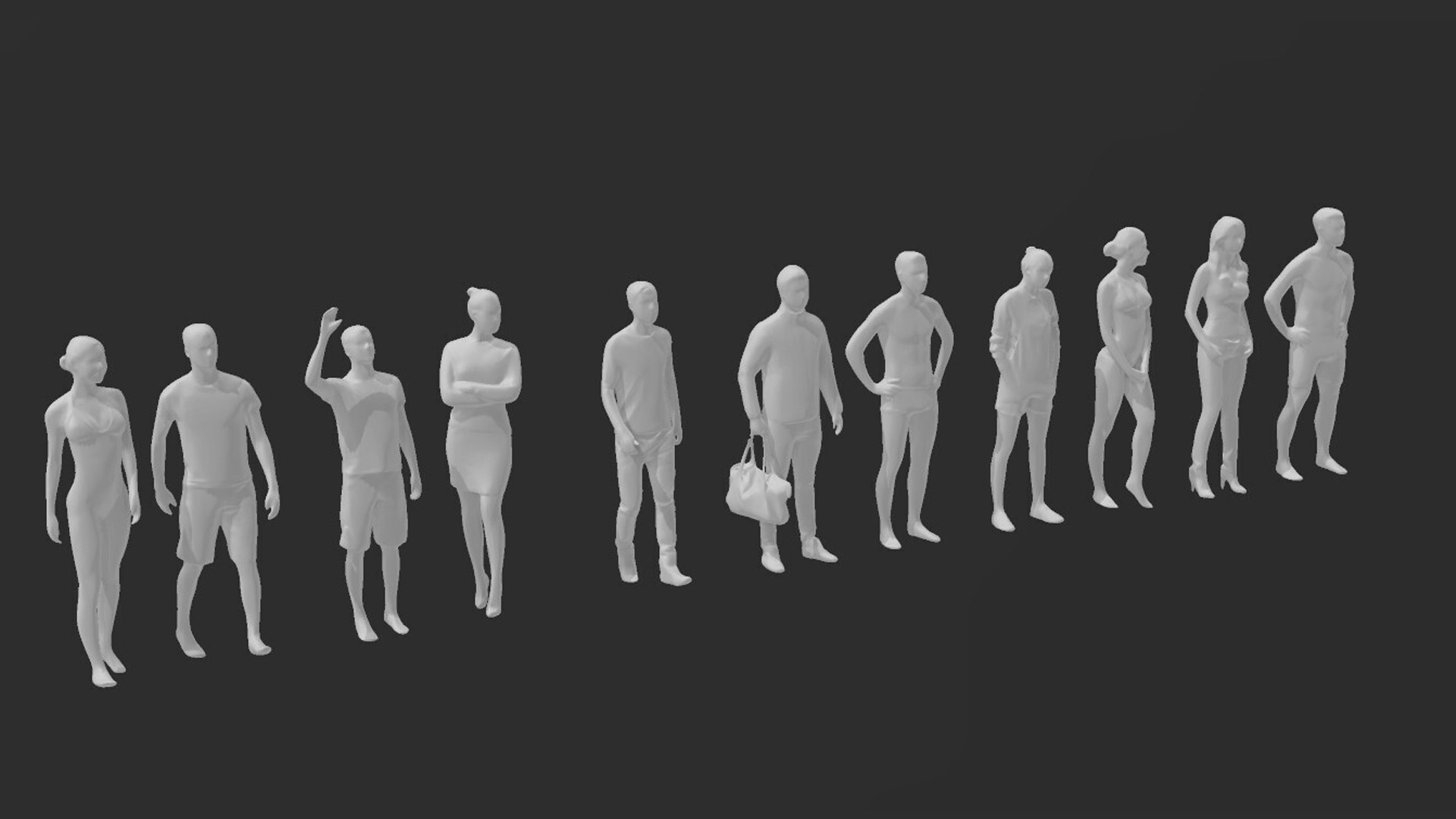 3D BIG HUMAN FIGURE PACK 164 118 124 AND MORE - TurboSquid 2327981
